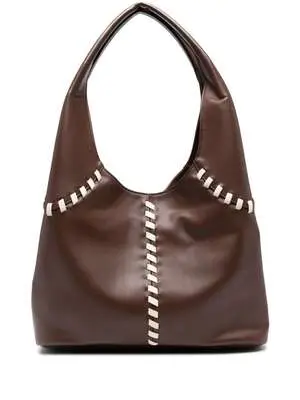 Themoire Paneled Shoulder Bags
