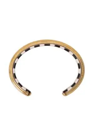 AMI Paris Enamel-detail Cuff Bracelet