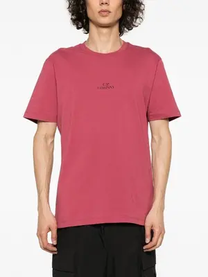 C.P. COMPANY Logo-print Cotton T-shirt - Red