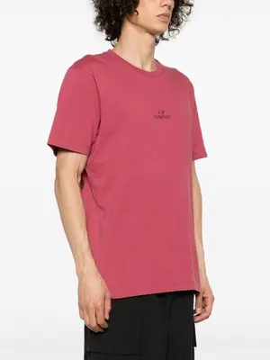C.P. COMPANY Logo-print Cotton T-shirt - Red