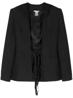NENSI DOJAKA Tie-fastening Hooded Blazer
