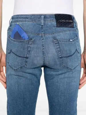 Jacob Cohen Bard Mid-rise Slim-fit Jeans - Blue
