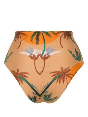 Raquel Diniz Palm-tree-print Bikini Bottom