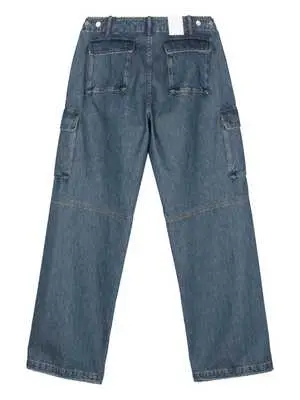 Coperni Wide-leg Cargo Jeans - Blue