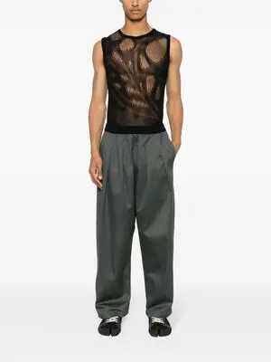 MAISON MARGIELA Pleated Wide Leg Trousers - Grey