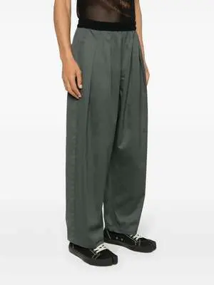 MAISON MARGIELA Pleated Wide Leg Trousers - Grey