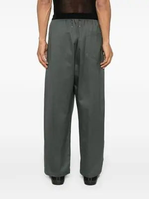 MAISON MARGIELA Pleated Wide Leg Trousers - Grey