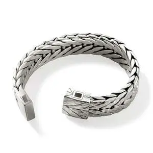 John Hardy Hammered Wide Bracelet