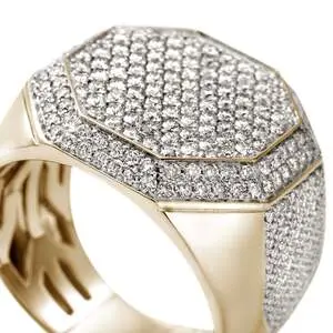 John Hardy Signet Ring With Diamonds