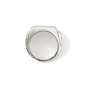 John Hardy Signet Ring With Diamonds