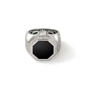 John Hardy Signet Ring In Sterling - Silver