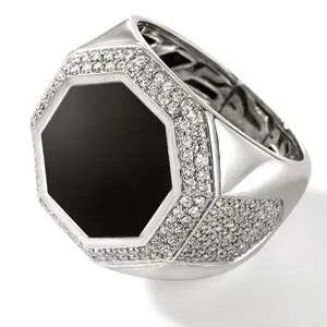 John Hardy Signet Ring In Sterling