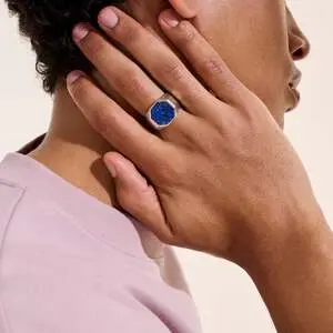 John Hardy Signet Ring With Lapis Lazuli