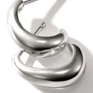 John Hardy Surf J Hoop Earrings 15.5mm