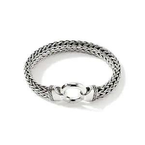 John Hardy John Hardy Flat Chain Bracelet 11mm Sterling Silver
