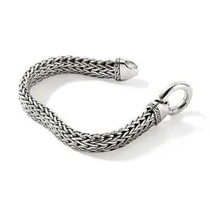 John Hardy Flat Chain Bracelet 11mm - Sterling Silver