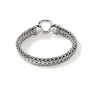 John Hardy Flat Chain Bracelet 11mm - Sterling Silver