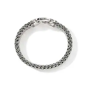 John Hardy Flat Chain Bracelet 11mm - Sterling Silver