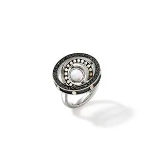 John Hardy Moon Door Ring In Sterling And 18k Gold
