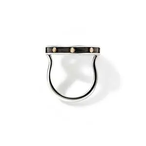 John Hardy Moon Door Ring In Sterling And 18k Gold