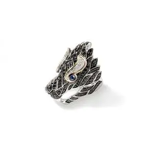 John Hardy Naga Saddle Ring - Silver