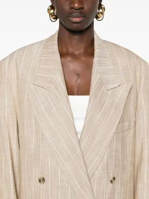BOSS Pinstriped Double-breasted Blazer