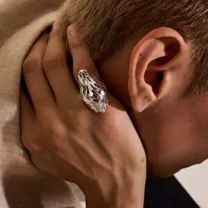 John Hardy Naga Saddle Ring - Sterling Silver