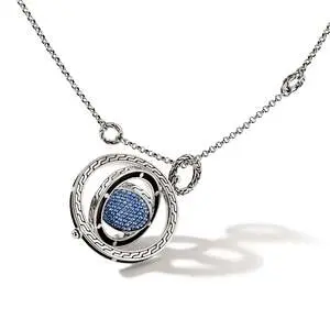 John Hardy Moon Door Necklace Pav