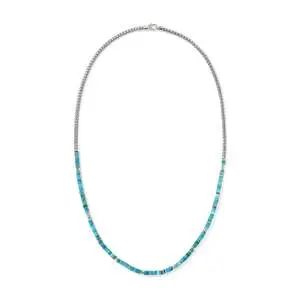 John Hardy Heishi Chain Necklace With Turquoise