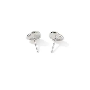 John Hardy Pebble Heart Stud Earrings Diamonds