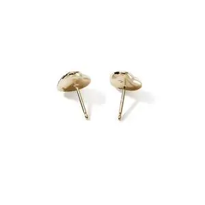 John Hardy Pebble Heart Stud Earrings Diamonds