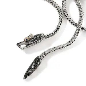 John Hardy Naga Lariat Necklace - Silver