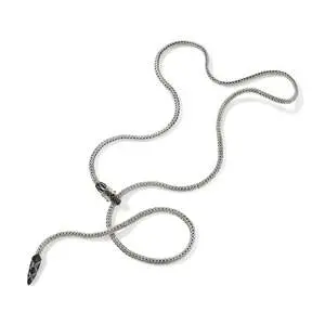 John Hardy Naga Lariat Necklace - Silver