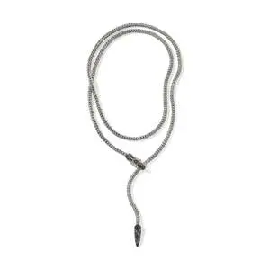 John Hardy Naga Lariat Necklace - Silver