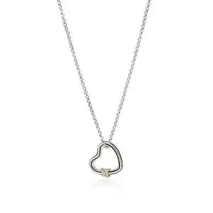 John Hardy Bamboo Heart Pendant Necklace - Silver