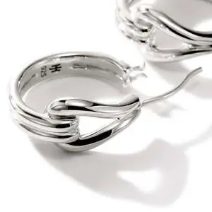 John Hardy Surf Hoop Earring 18.5mm - Sterling Silver