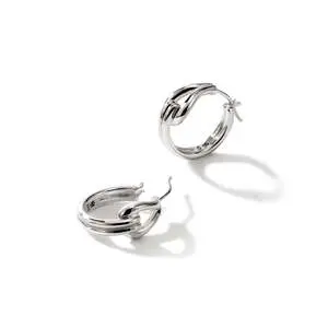 John Hardy Surf Hoop Earring 18.5mm - Sterling Silver