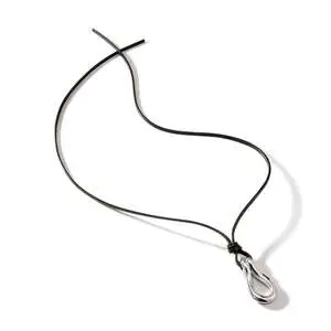 John Hardy Surf Pendant Necklace In Sterling