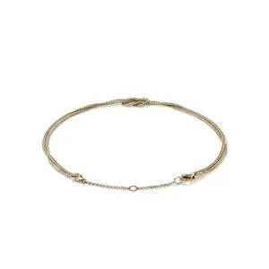 John Hardy Love Knot 14k Yellow Anklet