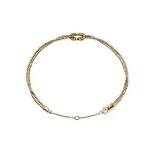 John Hardy Love Knot 14k Yellow Anklet
