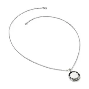 John Hardy Tag Necklace, Sterling Silver, Enamel