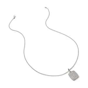 John Hardy Tag Diamond Pendant Necklace