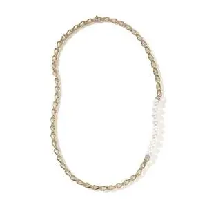 John Hardy Surf Necklace With Pearl And Diamonds - Gold