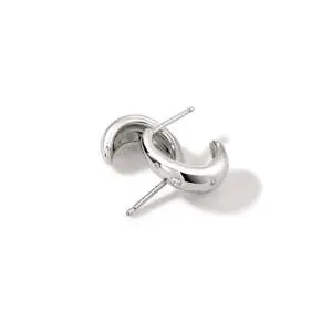 John Hardy Surf J Hoop Diamond Earrings, 15mm