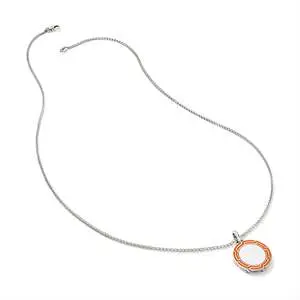 John Hardy Tag Necklace, Sterling Silver, Enamel