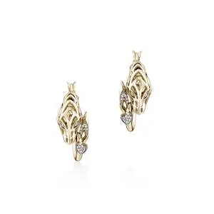 John Hardy Naga Hoop Earrings - Gold