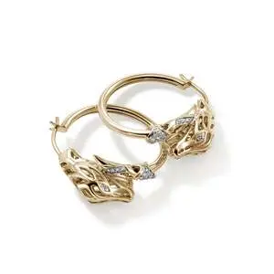 John Hardy Naga Hoop Earrings