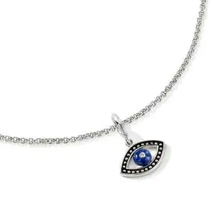 John Hardy Evil Eye Pendant With Lapis Lazuli And Diamonds - Sterling Silver