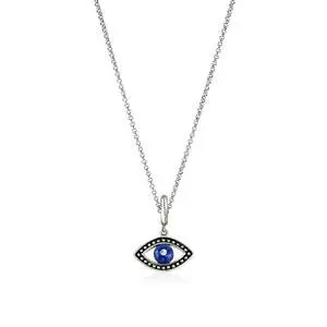 John Hardy Evil Eye Pendant With Lapis Lazuli And Diamonds - Sterling Silver