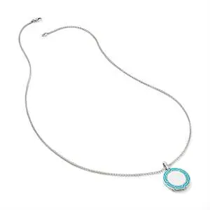 John Hardy Tag Necklace, Sterling Silver, Enamel
